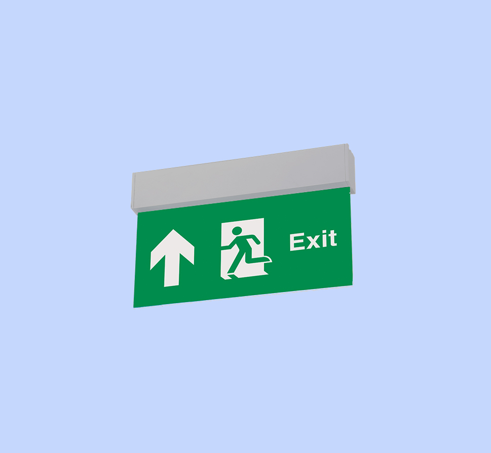 LEADER office emergency/exit light, Exit sign, Non-maintained, 4000K ...